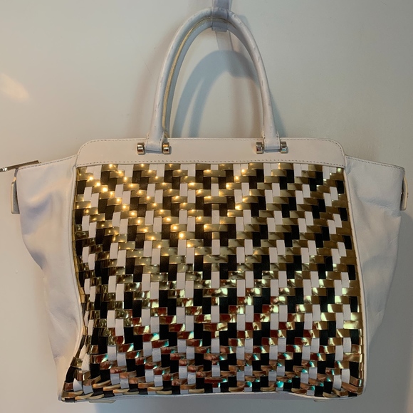 Milly | Bags | Milly Dylan Woven Leather Tote | Poshmark
